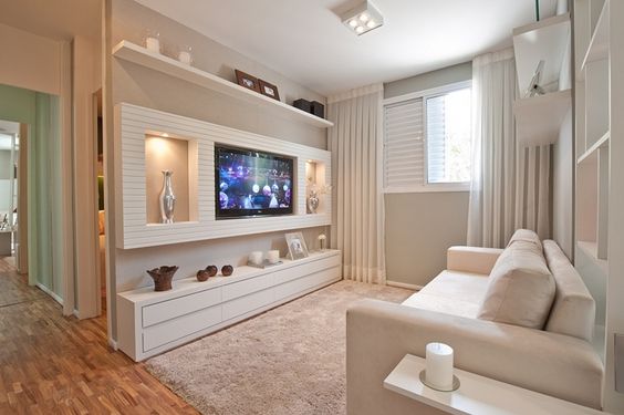 +20 ideas de salas de estar con TV - SALA COMEDOR