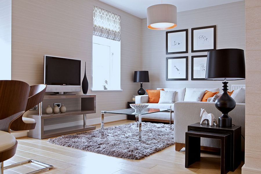 +20 ideas de salas de estar con TV - SALA COMEDOR