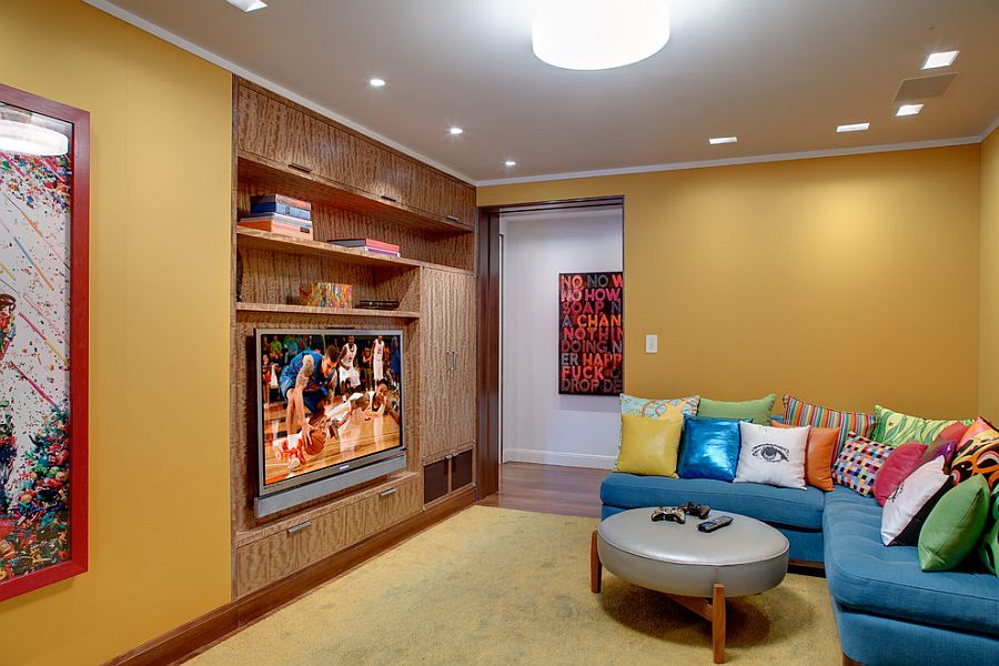 +20 ideas de salas de estar con TV - SALA COMEDOR
