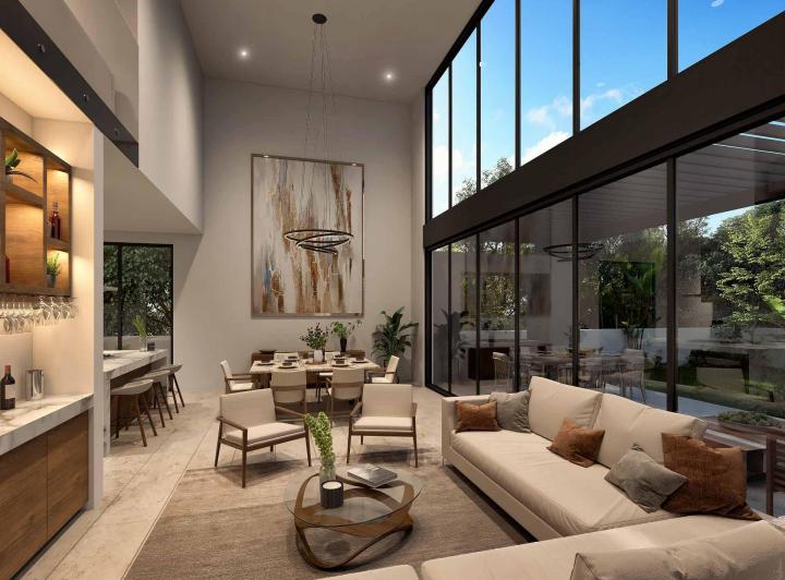 Salas doble altura. - SALA COMEDOR